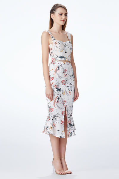 SS'18 Mermaid Slit Skirt - Multi – Duchess and Co